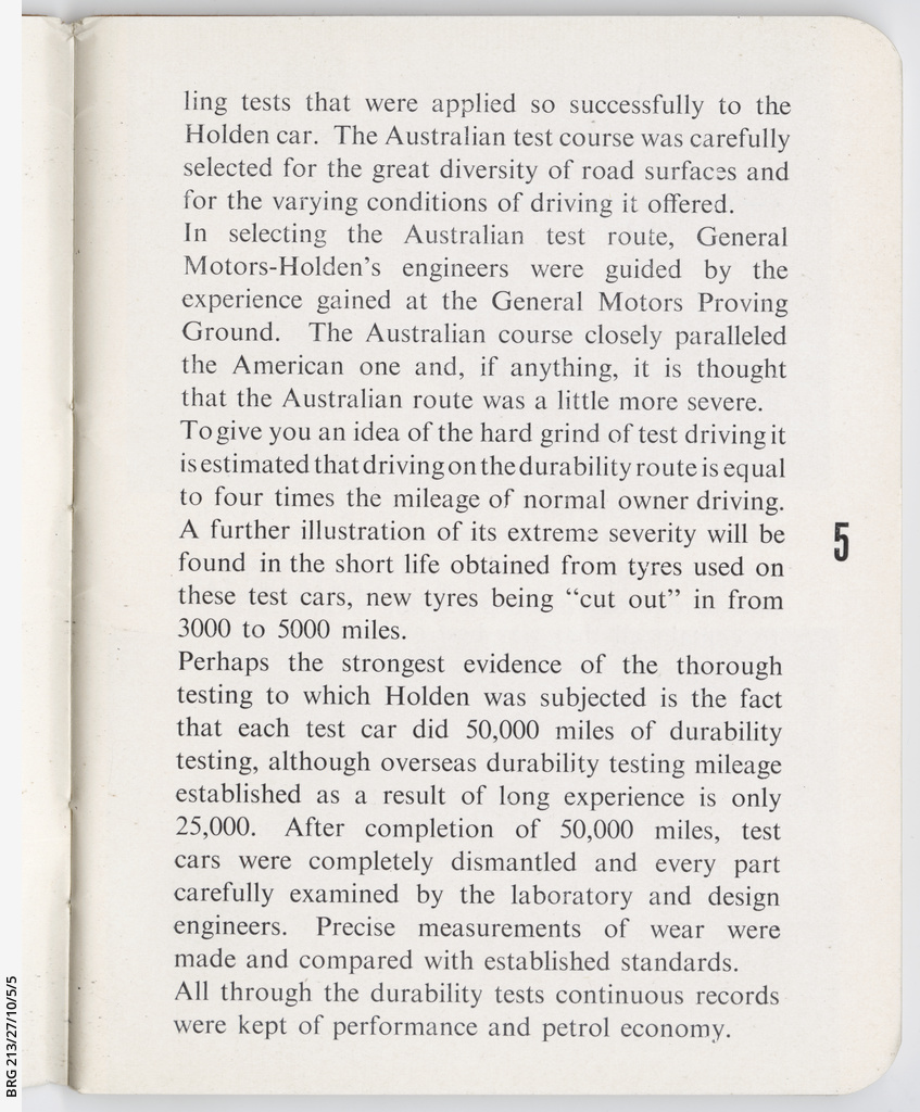 Holden 48-215: 'Facts Book: Holden Utility Coupe' • Manuscript • State ...
