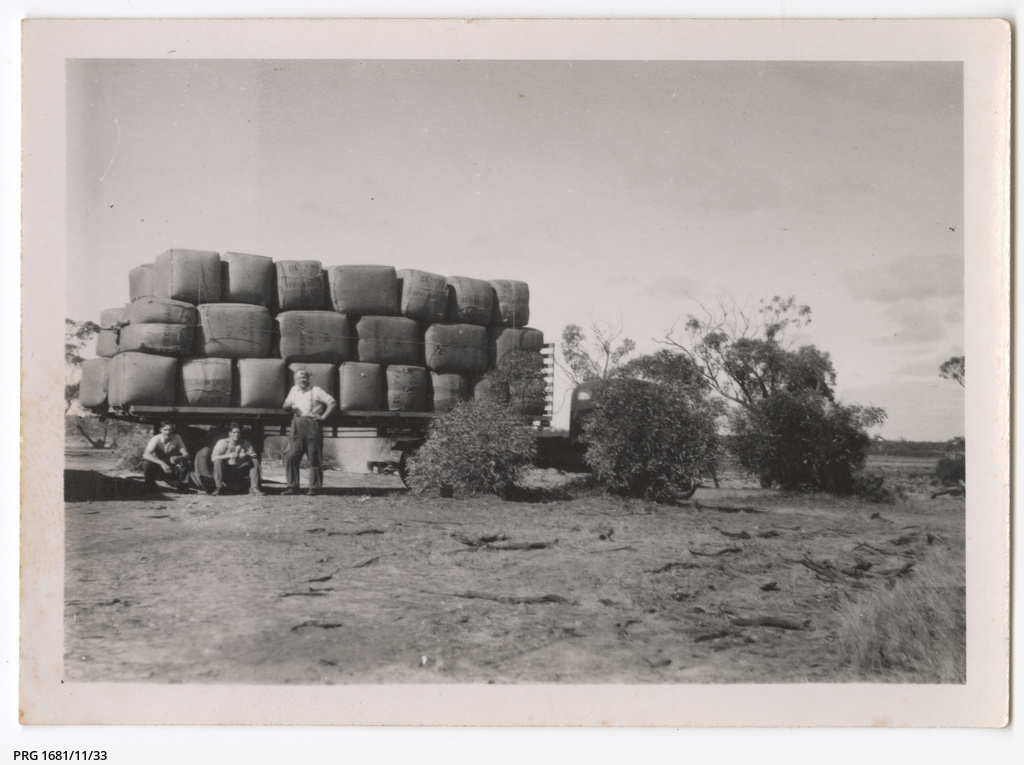 Load of wool bales • Photograph • State Library of South Australia