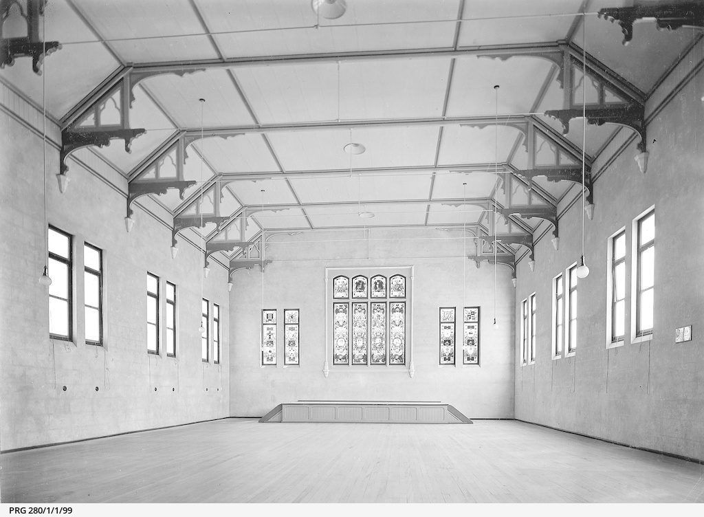 Interior view of the Brookman Building, School of Mines and Industries ...