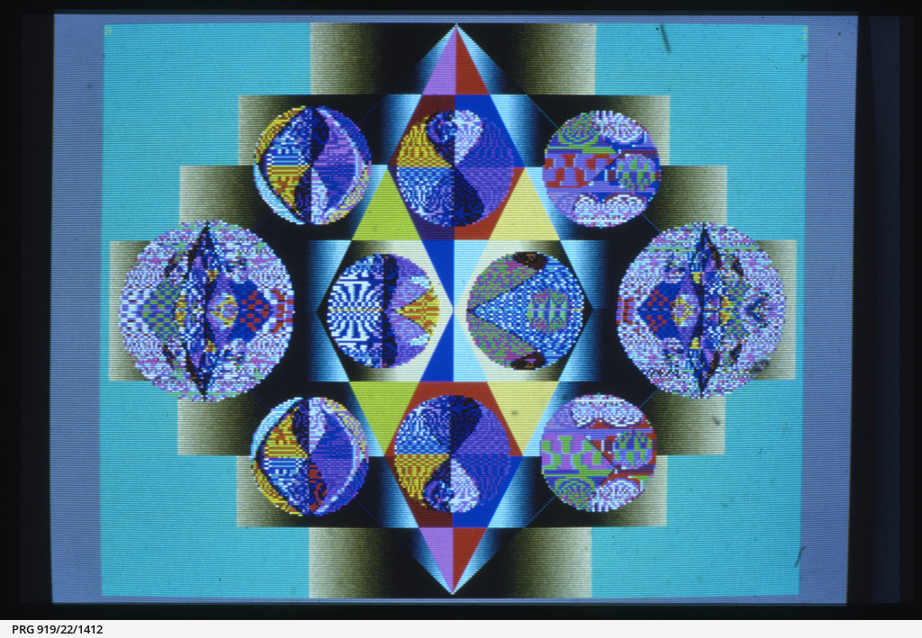 Sets of colour transparencies of computer graphics, arranged ...