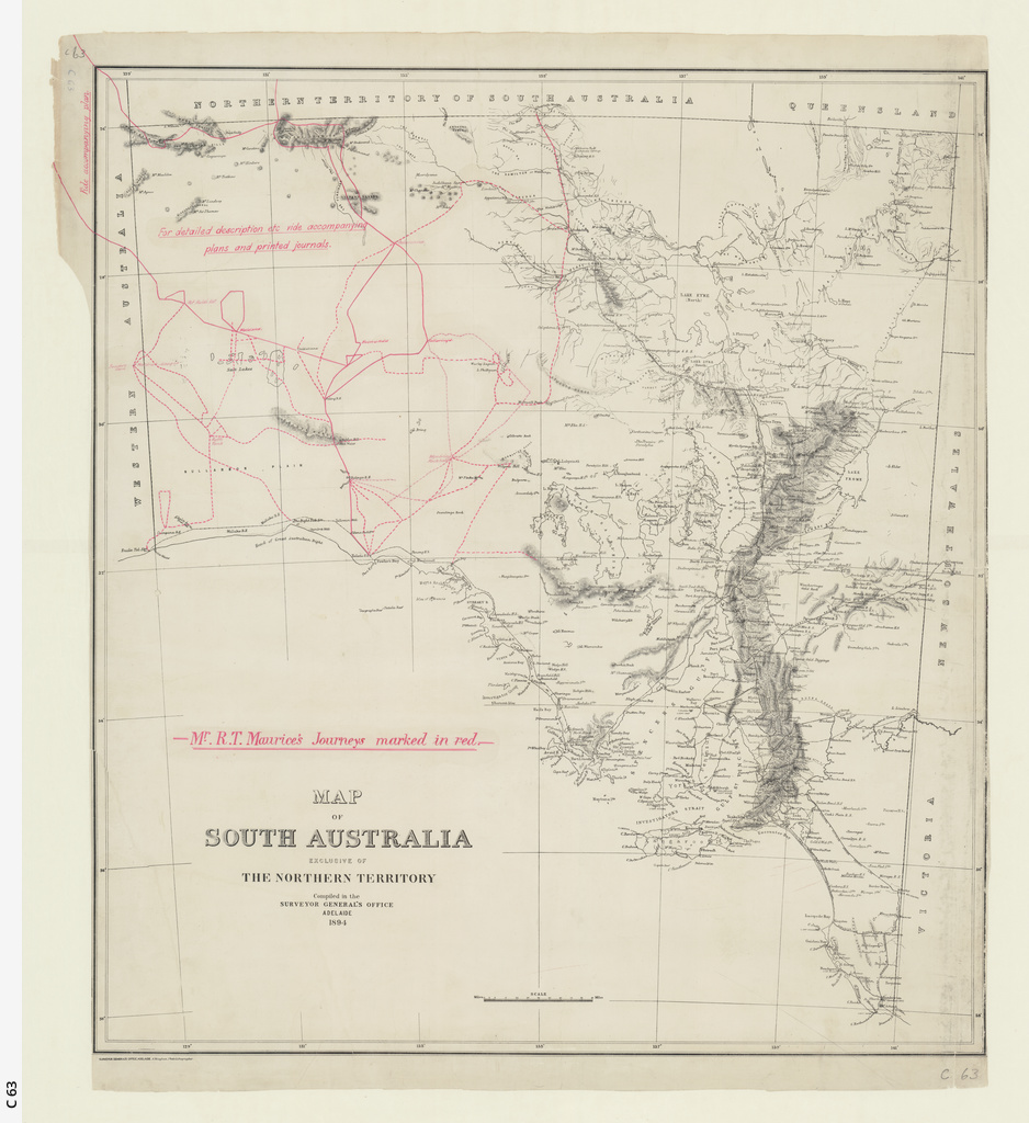 Map of South Australia [cartographic material] : exclusive of Northern ...