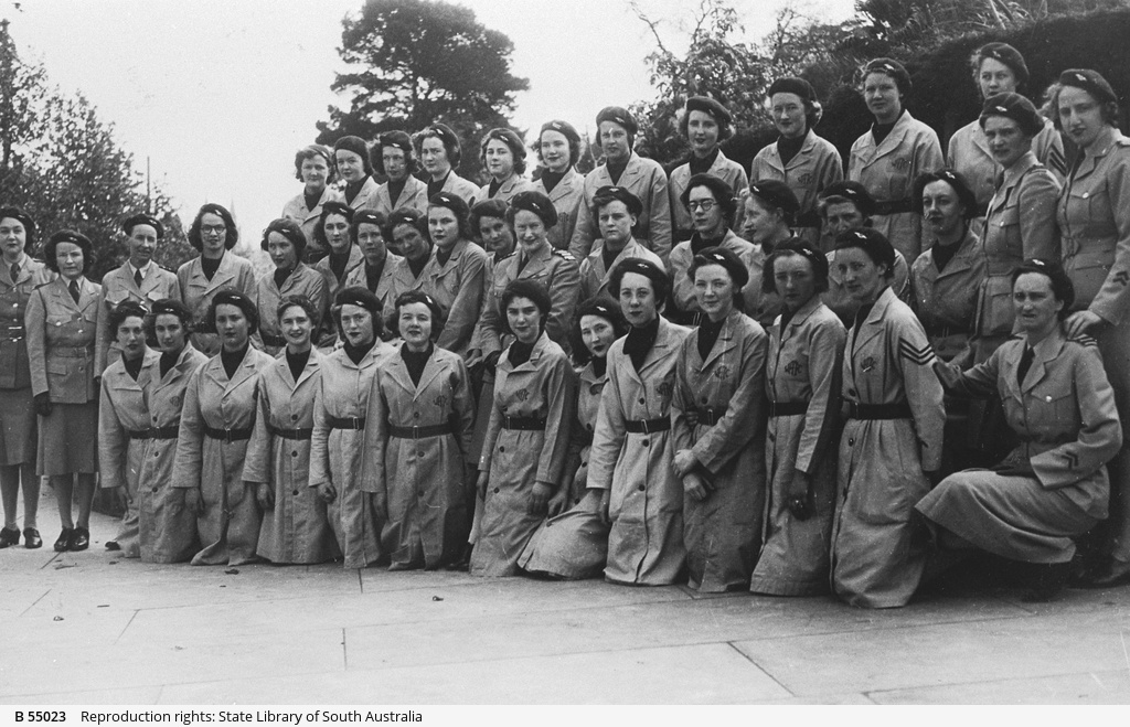 Members of the Women's Air Training Corps • Photograph • State Library ...