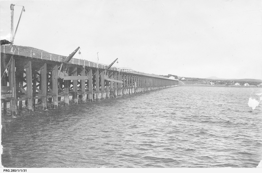 A view of a major jetty at Whyalla • Photograph • State Library of ...