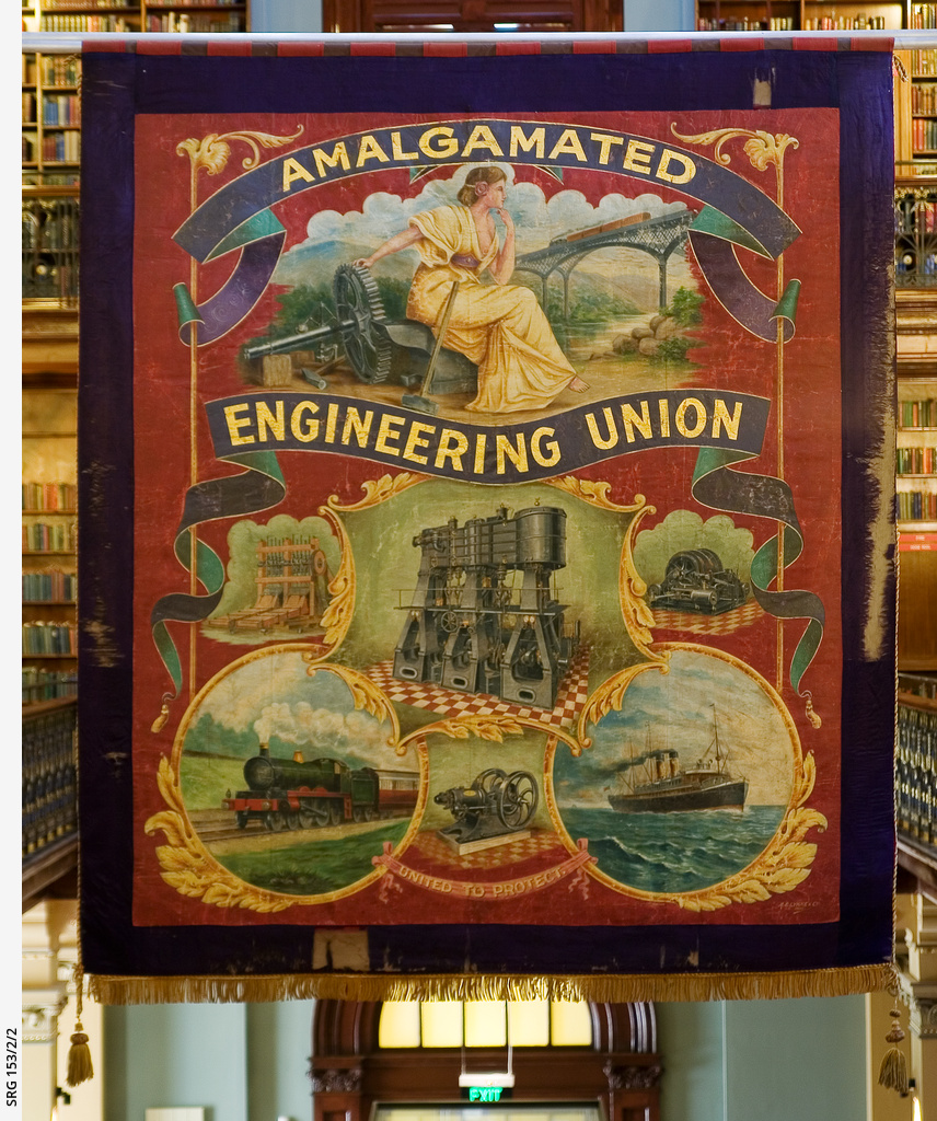 Trade union banner - 'South Australian Amalgamated Engineering Union ...