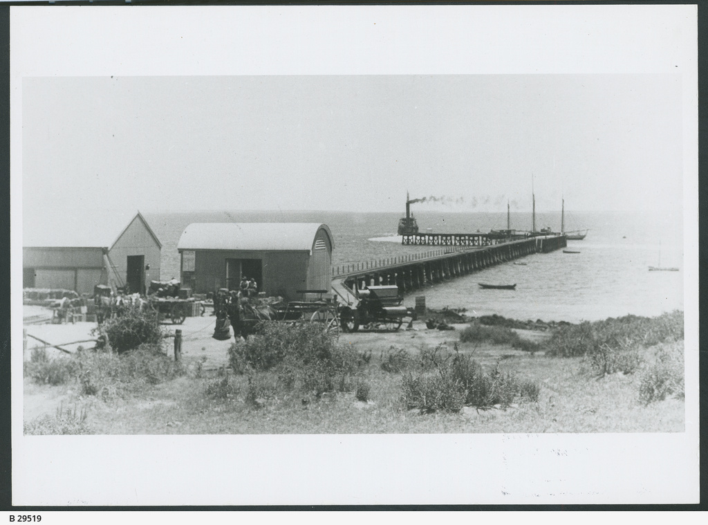 Jetty at Port Victoria • Photograph • State Library of South Australia