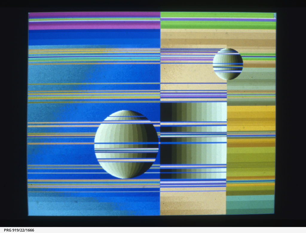 Sets of colour transparencies of computer graphics, arranged ...