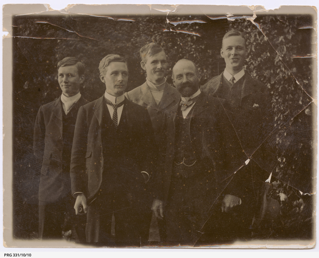 Joseph Crompton and four of his five sons • Photograph • State Library ...