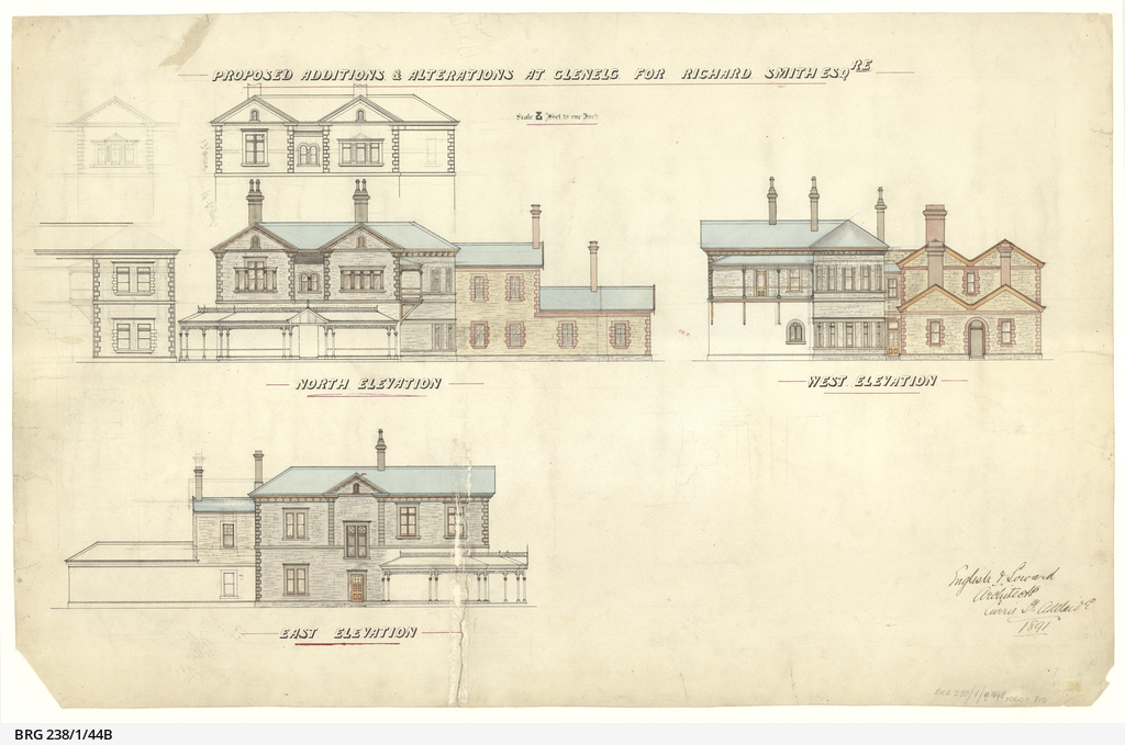 Architectural drawing for additions and alterations at (Woodlands ...