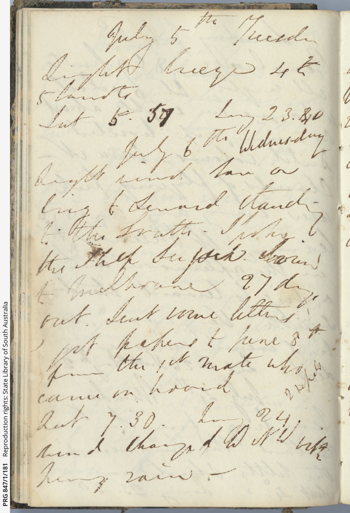Diary of George Charles Hawker • Manuscript • State Library of South ...