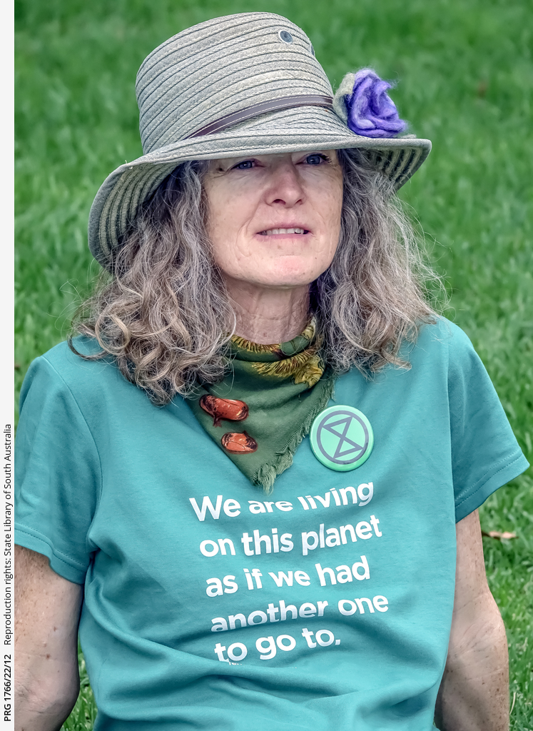 Extinction Rebellion Climate Action for Future Generations protester ...