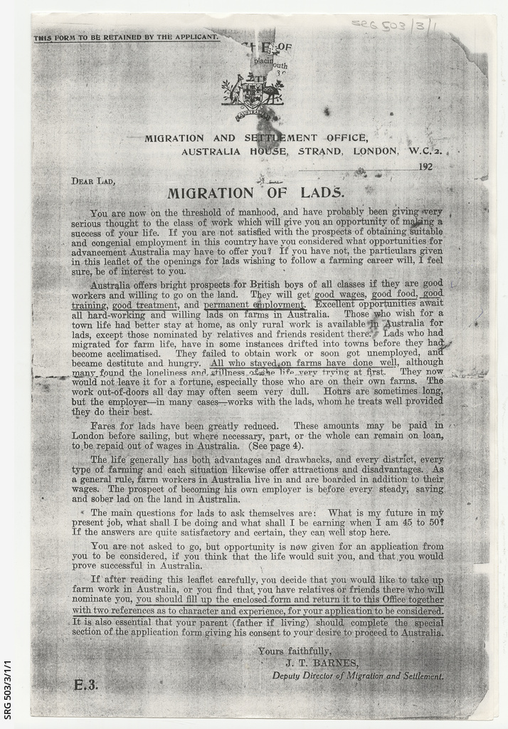 Official documentation issued by the S.A. Government • Manuscript ...