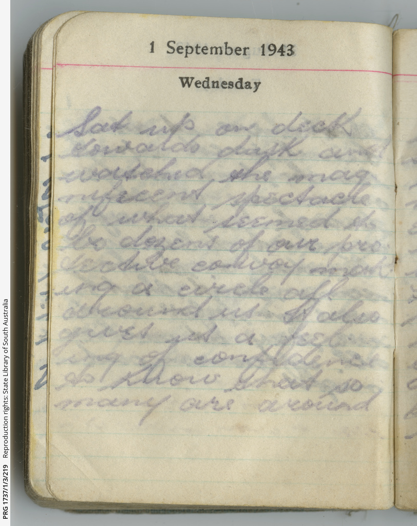 World War Two diaries • Manuscript • State Library of South Australia