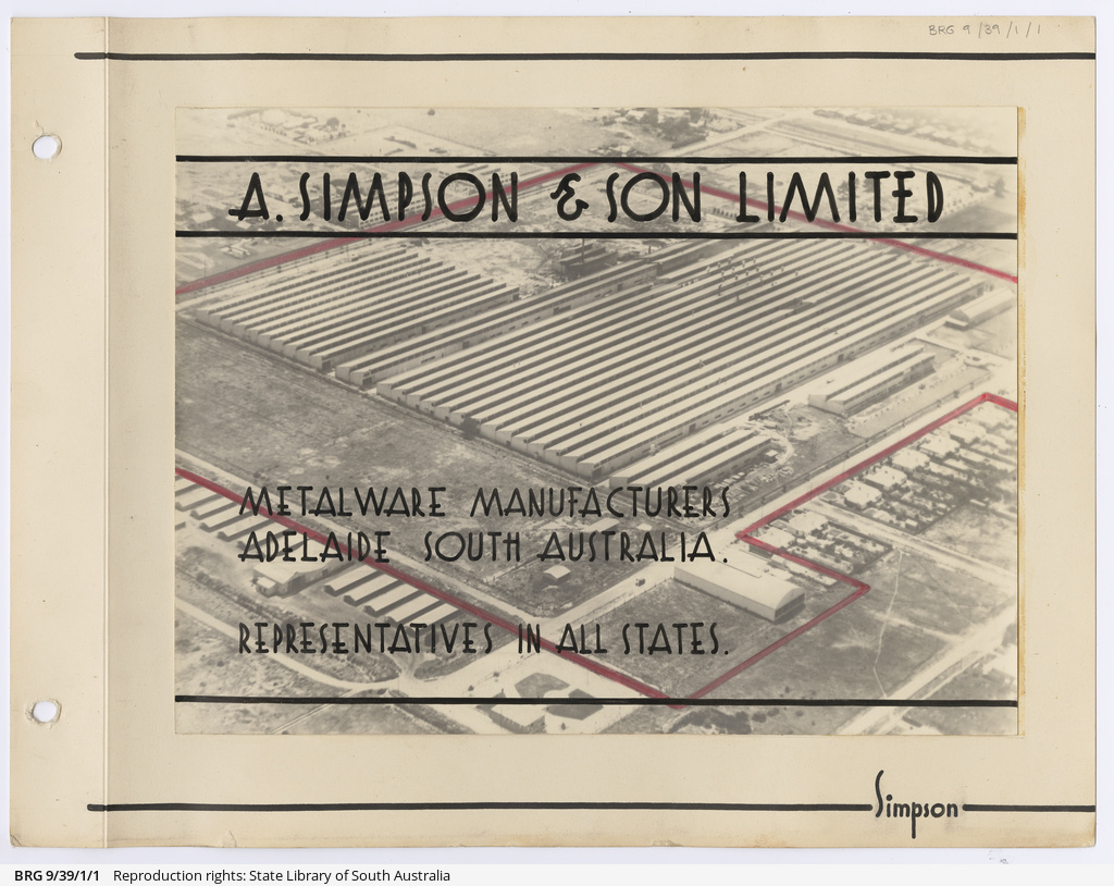 Photograph album of A. Simpson & Son factories • Photograph • State ...