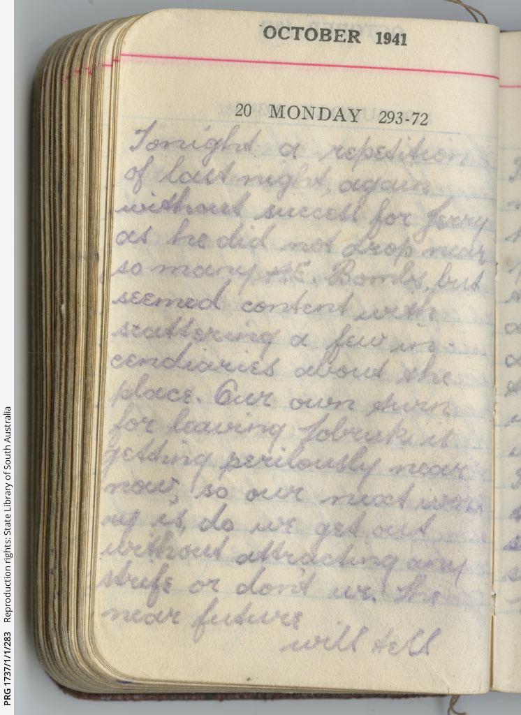 World War Two diaries • Manuscript • State Library of South Australia